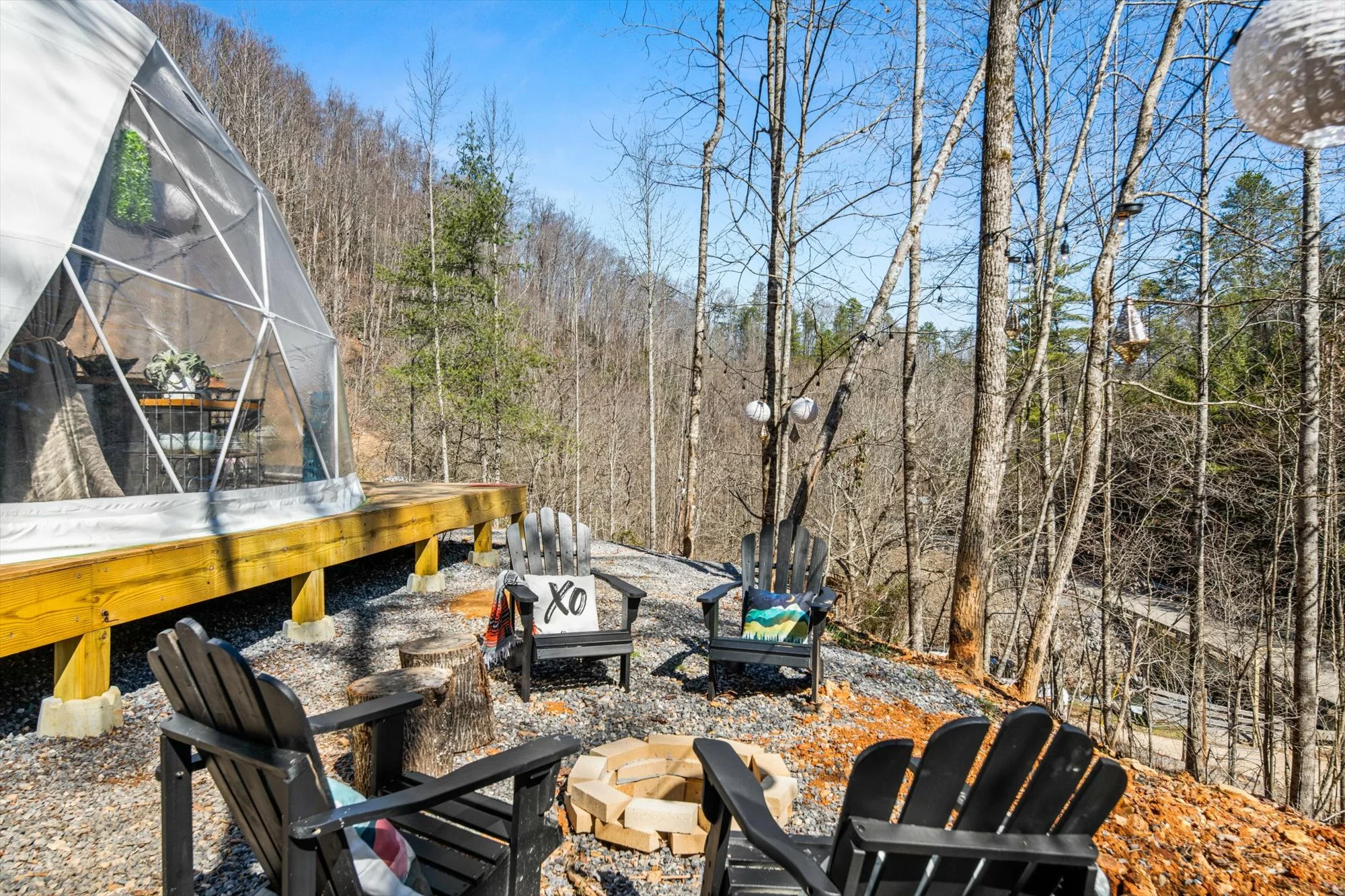 Moon Dance Dome @ GLAMP Dunn Creek - 2 bedroom Glamping in Sevierville ...